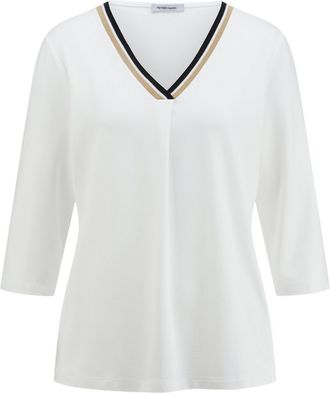 Peter Hahn V-Shirt 3/4-Arm Peter Hahn weiss