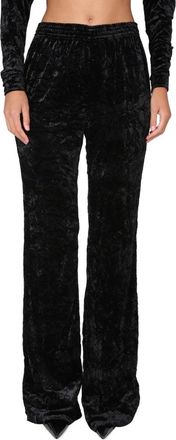 Saint Laurent Wide-Leg Polyester Trousers - Black
