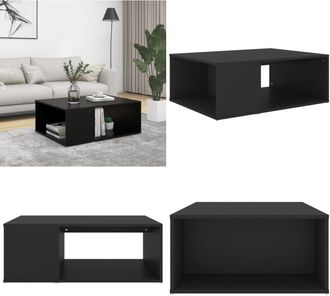 vidaXL Couchtisch Schwarz 90x67x33 cm Holzwerkstoff - Couchtisch - Wohnzimmertisch - Holzt Tisch - Schwarz - Modern - Home & Living