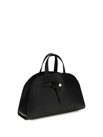 Tory Burch Womens Romy Bauletto Black Shoulder Bags