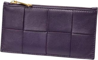 Bottega Veneta Porte-cartes Pre-owned - Femme - Pre-owned - Violet - Taille: ONE Size