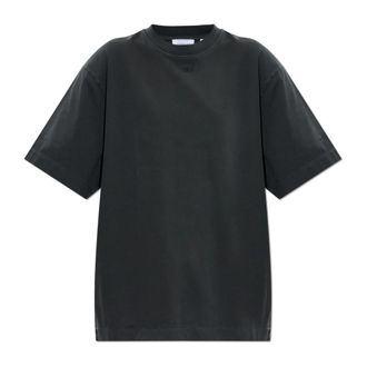 Off-white T-Shirt Mit Gesticktem Logo - - Tops - Damen - Grau - XS