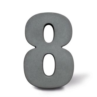 Korn Produkte Hausnummer Extra aus Beton (Nummer: 8)