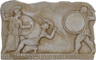 Generic Thena bekämpft den riesigen Enceladus Minerva griechische römische Göttin Skulptur Statue Relief Wanddekoration