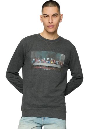 Mister Tee Herren Sweatshirt Can´t Hang with Us Crewneck Charcoal XL