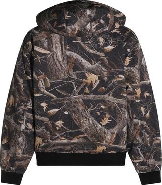 Carhartt Work in Progress Hooded Camouflage Organic Cotton Jacket - Black