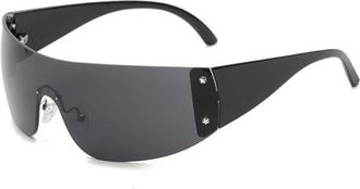 Generic Lunettes De Soleil Tendance Hommes Et Femmes Grand Cadre Lunettes De Soleil De F&ecirc;te De Vacances(Black)