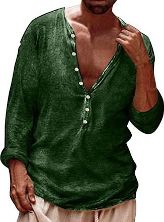 Generic Chemises d&eacute;t&eacute; pour hommes - Tendance - Mignon - D&eacute;contract&eacute; - Haut athl&eacute;tique 2025 - T-shirt &agrave; manches longues - Coupe ample - Pour sortir - Joli t-sh