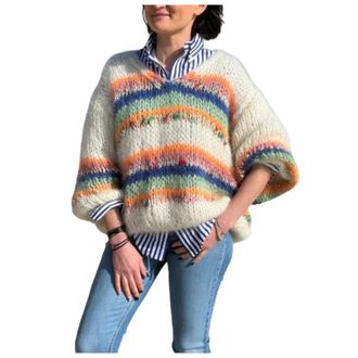 Les Tricots dO Strickware - - Knitwear - Damen - Mehrfarbig - ONE SIZE