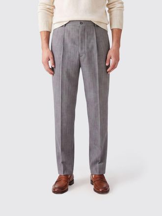 Dries Van Noten Slim-Fit-Chinohose aus Nadelstreifenwolle mit Bundfalten und schr&auml;gen Eingrifftaschen