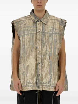 Rick Owens gilet Jumbo en coton - Or