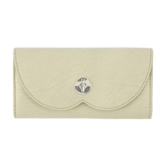 Burberry Womens Chess Wallet Beige Calfskin