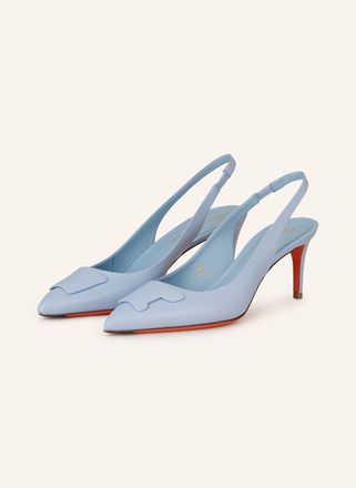 Santoni Slingpumps Sibille blau