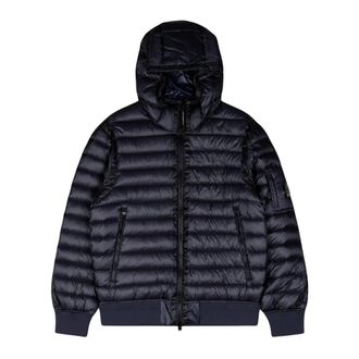 C.P. Company C.p. Company, Homme, Vestes, Bleu, Taille: M D.d. Shell Down Hooded Lens Jacket
