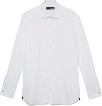 Lardini Homme, Chemises, Blanc, Taille: 2XL Boutons de manchette Polso Gemelli