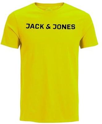 Jack & Jones Jjecorp Logo Tee SS Crew Neck Noos T-Shirt, Jaune (Safety Yellow), 3XL Hommes
