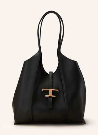 Tod's Tods Shopper T Timeless Medium Mit Pouch schwarz