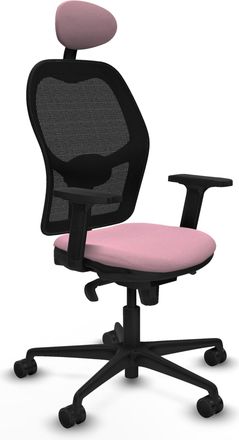 Piqueras y Crespo Rosa Jorquera Schreibtischstuhl mit 2D-Armlehnen, h&ouml;henverstellbarer Lendenwirbelst&uuml;tze und festem Kopfteil, ausgestattet mit 5 Positionen und injizie