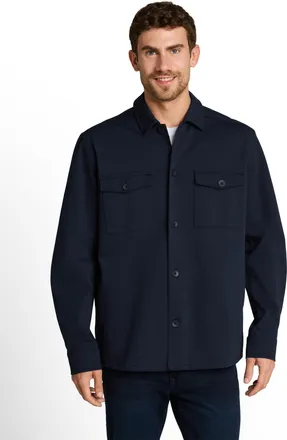 Tom Tailor Langarmhemd TOM TAILOR, Herren, Gr. XXL, N-Gr, sky captain blau, Web, Obermaterial: 77% Baumwolle, 18% Polyamid, 5% Elasthan, unifarben, normal h&uuml;ftbe