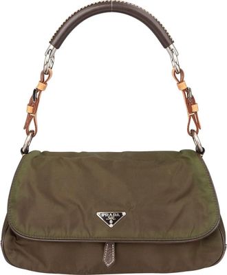 Prada Crossbody Bags - Prada Green Nylon Daino Shoulder Bag - Gr. unisize - in Grün - für Damen