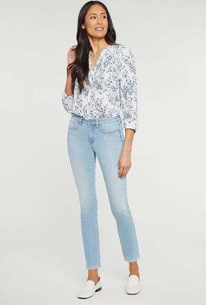 NYDJ Alina Slim-Fit-Jeans Hellblau Premium-Denim