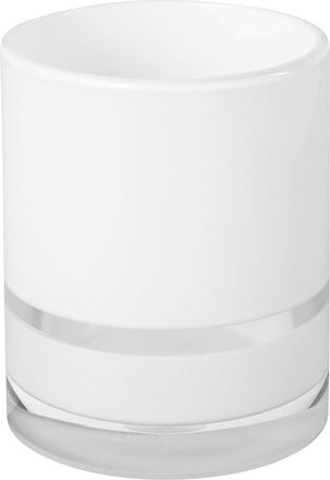 M&ouml;ve Line Zahnb&uuml;rstenhalter &oslash; 7,5 x 10 cm aus Acryl, white