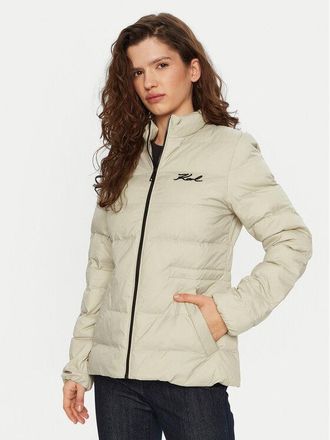 Karl Lagerfeld Daunenjacke 246W1513 Beige Slim Fit