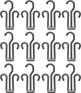 BESPORTBLE 12 St&uuml;ck Schuhaufh&auml;ngehaken aus Kunststoff Doppelte Schuhhalter f&uuml;r Schuhe und Sandalen Platzsparender Schuhorganizer zum Trocknen und Verstauen