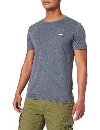 Schott NYC Tshirt Ras du Cou Effet délavé Broderie Poitrine Schott,TSSTRIKER1