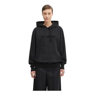 J.W.Anderson Logo Stickerei Hoodie - - Sweatshirts & Hoodies - Damen - Schwarzk - M