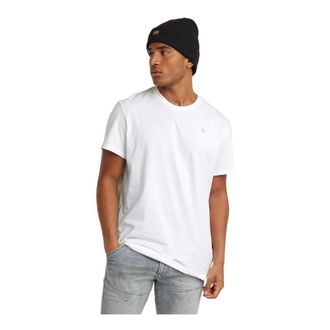 G-Star Homme, Tops, Blanc, Taille: XL T-shirt Uni Manches Courtes