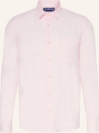 Vilebrequin Leinenhemd Regulrar Fit rosa