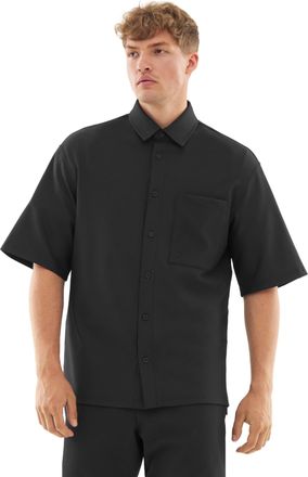 Johnny Urban Hemd Herren Kurzarm Schwarz - Mason - Oversize Kurzarmhemd mit Brusttasche - Casual Shirt f&uuml;r Sommer, Urlaub, Festival - Freizeithemd mit 240 GSM - Ei