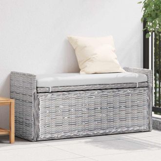 vidaXL vidaXL Banc de rangement Blanchiment 110 x 40 x 50 cm Rotin