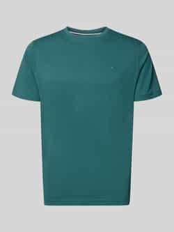 Lerros T-Shirt mit Rundhalsausschnitt und Logo-Stitching