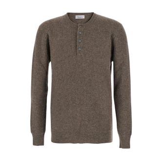Roberto Collina Polo en Cachemire et Soie - Homme - Pulls - Brun - Taille: XL