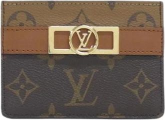Louis Vuitton Pre-owned Monogram Porte Cartes Dauphine Card Case - Femme - Pre-owned - Brun - Taille: ONE Size