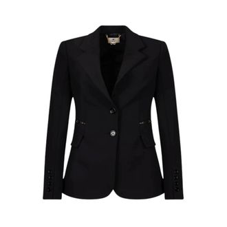 Elisabetta Franchi Damen, Jacken, Schwarzk, XSGr&ouml;&szlig;e