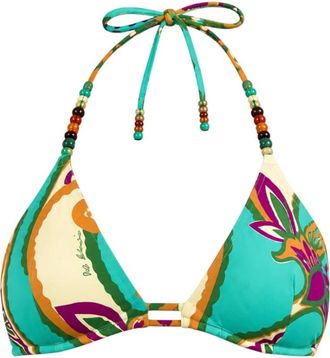 Miss Bikini Femme, Maillots de bain, Multicolore, Taille: 38 FR Bikini Triangle avec Armatures et Perles Ethniques