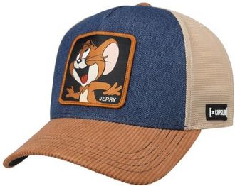 Capslab Tom & Jerry - Casquette de baseball de qualité supérieure - Casquette de camionneur - En maille - Pour homme et femme - Avec visière - Printemps-été, 