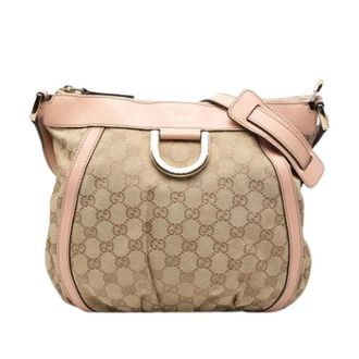 Gucci Sac bandouli&egrave;re en toile Pre-owned - Femme - Pre-owned - Beige - Taille: ONE Size