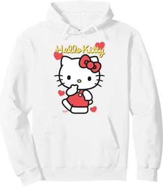 Hello Kitty Cheeky Sweet Love Pose Classic zum Valentinstag Pullover Hoodie