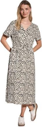 Street One A144458 Robe midi à Motifs, Sable Moonstone, 36 Femmes