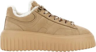 Hogan Femme, Chaussures, Brun, Taille: 37 1/2 EU H-Stripes Baskets
