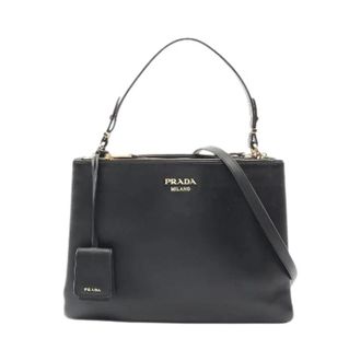Prada Pre-owned NEW CAL Sac cabas en cuir - Femme - Pre-owned - Noir - Taille: ONE Size