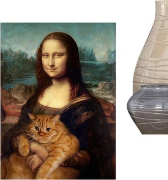 Generic WANDKUNST WANDKUNSTEN WANDKUNST FRAUEN - Weibliches humorvolles &Ouml;lgem&auml;lde auf Leinwand, modern, elegant, Wandbild mit k&uuml;hnem visuellem Stil | Raumstil