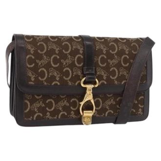 Celine Pre-owned Vintage Canvas Shoulder Bag - - Pre-owned - Damen - Braun - ONE SIZE