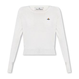 Vivienne Westwood Pullover mit Logo - - Knitwear - Damen - Beige - M
