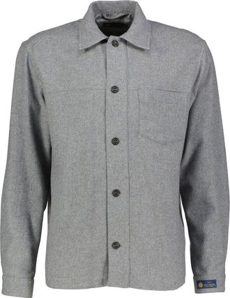 Paul & Shark Herren Overshirt aus Woll-Kaschmir-Mix