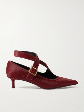 Khaite Sloan Pumps Aus Kalbshaar - Burgunder